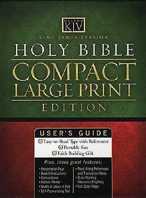 Compact Large Print Bible-KJV by Thomas Nelson Publishers 9780718008987 ...