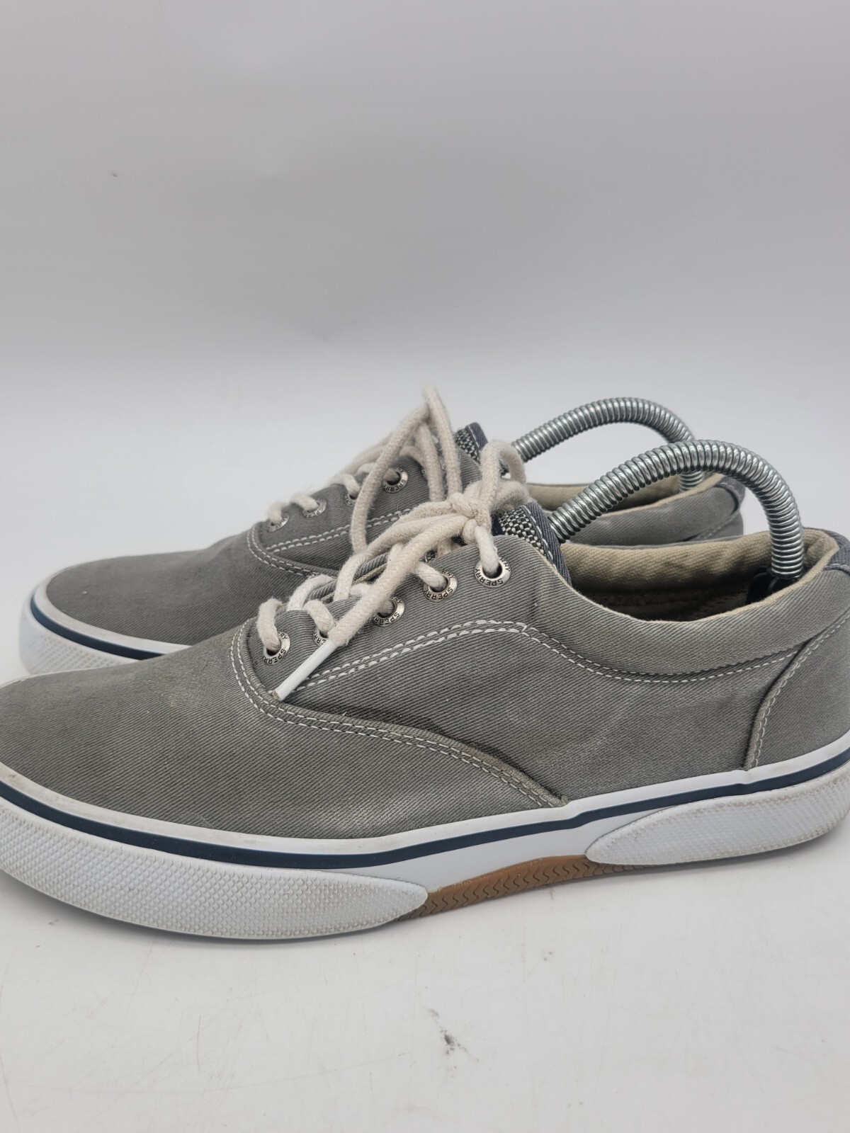 SPERRY TOP-SIDER GREY "HALYARD" (1772706) CVO BOAT/DECK SNEAKERS/SHOES ...