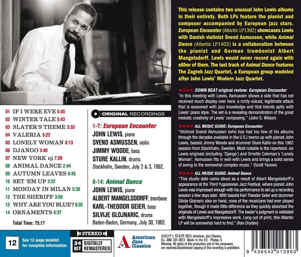 Lewis John European Encounters (CD) | eBay