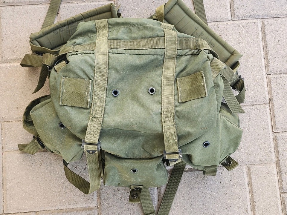 US Military Field Pack Combat Backpack Rucksack Nylon M | eBay