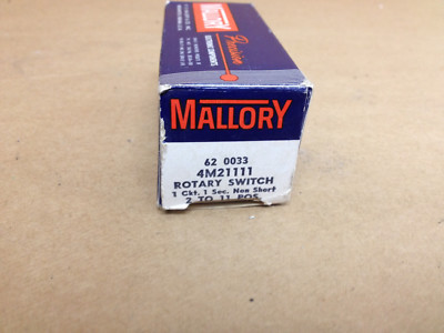 Mallory Rotary Switch 4M21111 | eBay