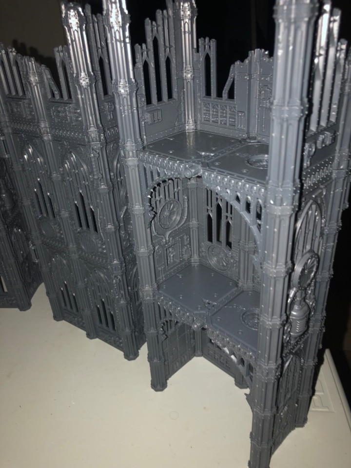 Warhammer 40k Terrain Imperial sector ruins towers | eBay