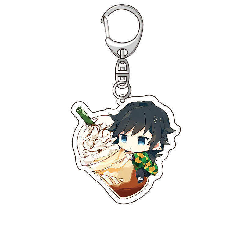 Anime Demon Slayer Tomioka Giyuu Key Goods Keychain Keyring Fashion ...
