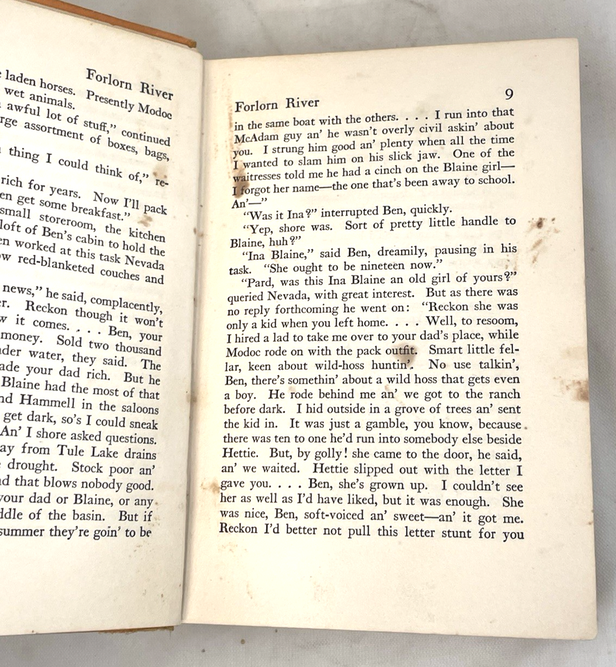 Forlorn River by Zane Grey FIRST EDITION Book Western | eBay