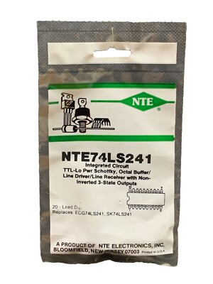 NTE74LS241 IC TTL-Lo Pwr Schottky, Octal Buffer/Line Driver/Receiver ...
