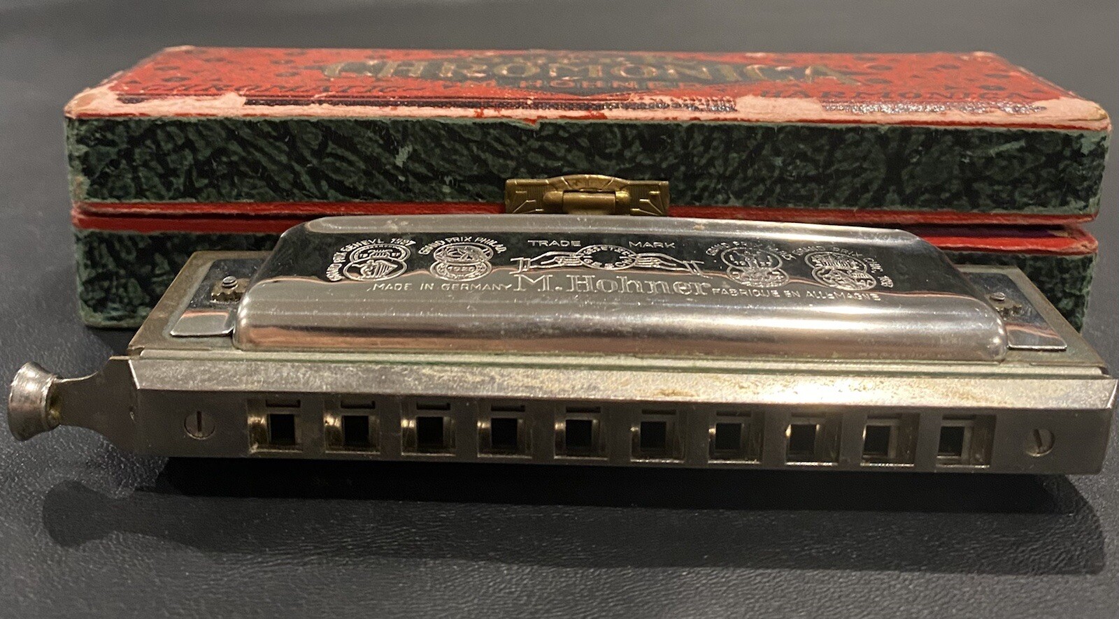 Super Chromonica M. Hohner Chromatic Harmonica MADE IN GERMANY PRE-WW2 ...