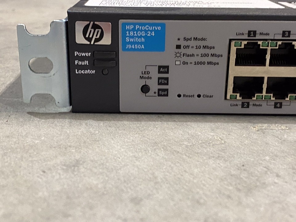Hewlett Packard HP J9450A 1810G-24 ProCurve Layer 2 Gigabit Switch ...