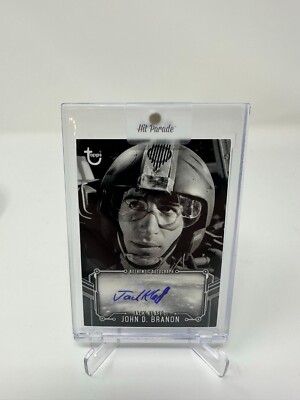 2018 Topps Star Wars Black and White Auto Jack Klaff John D Branon as ...