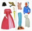 VINTGE 1964 BARBIE 61 COSTUMES PAPER DOLL RARE UNCT LASER REPRODUCTION ...