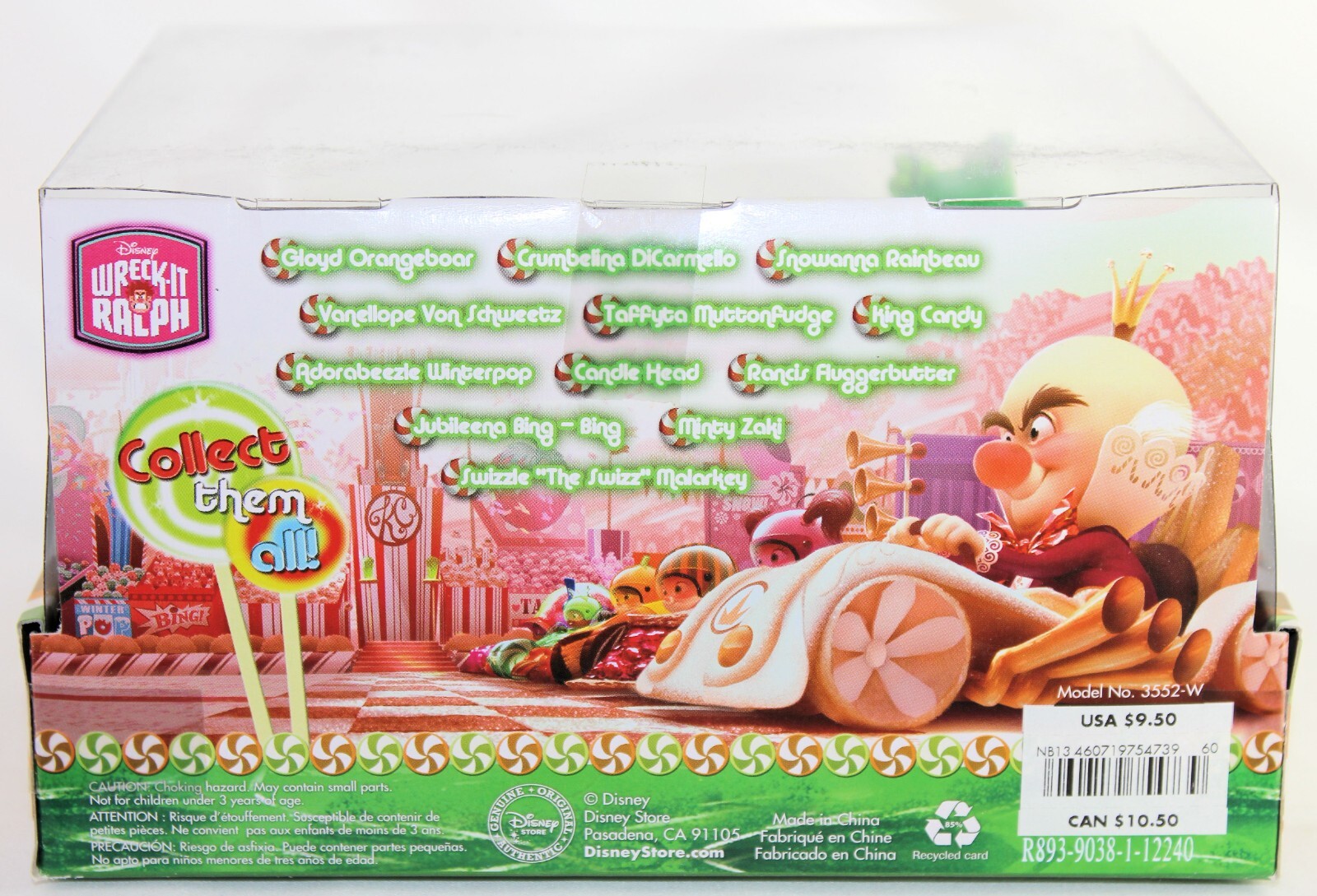 Disney Wreck-it Ralph Sugar Rush Key Racers Minty Zaki & Race Car | eBay