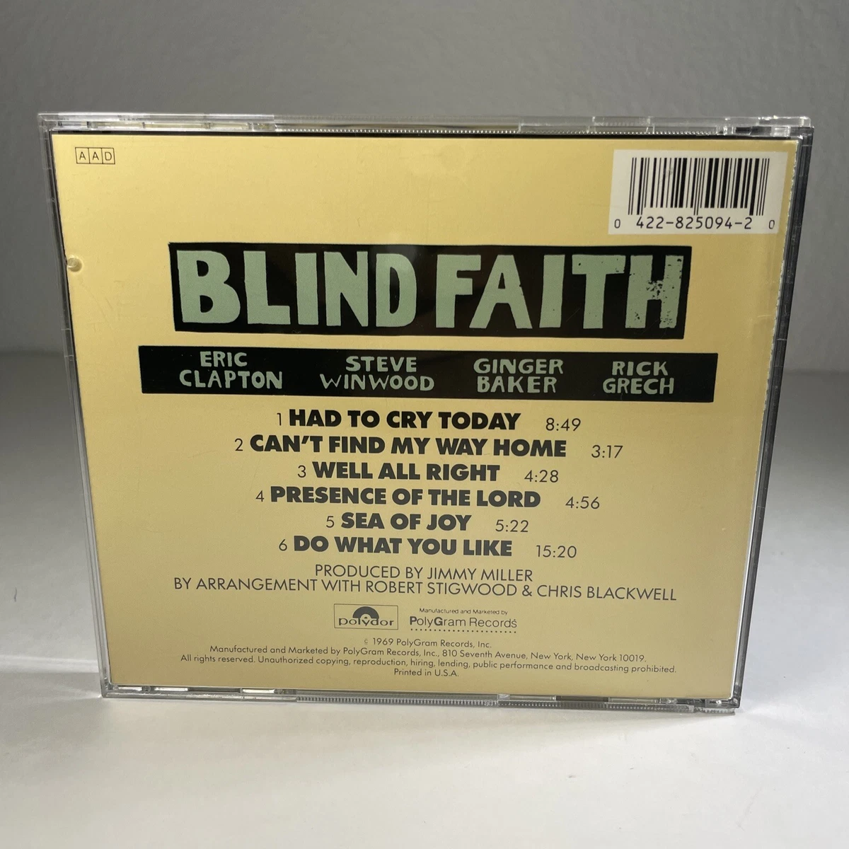 Blind Faith Album Cover Polydor