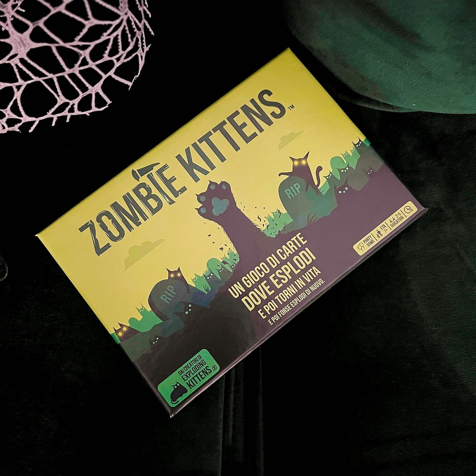 Exploding Kittens - Zombie Kittens - Gioco Di Carte, Party Game, 2-5 ...
