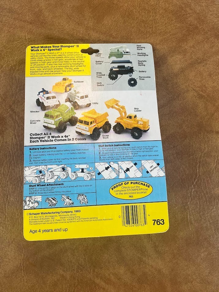 Schaper Stomper II RARE 1984 Work x 4s STOMPER II #763 Dump Truck ...