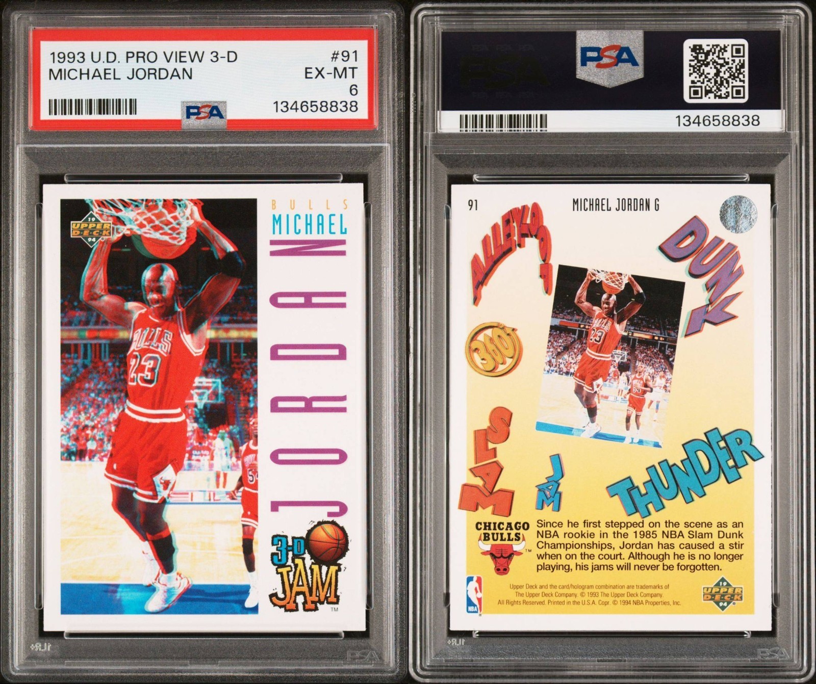 1993-94 Upper Deck Pro View 3D - Michael Jordan #91 for sale online | eBay