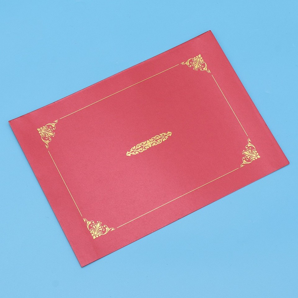 10 Pcs Document Holder Wallet Certificate Folders Diploma Storage ...