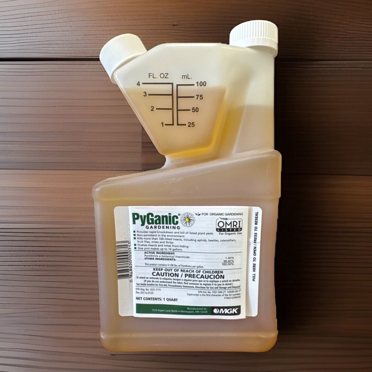 Pyganic Gardening Organic Insecticide Concentrate, QUART | eBay