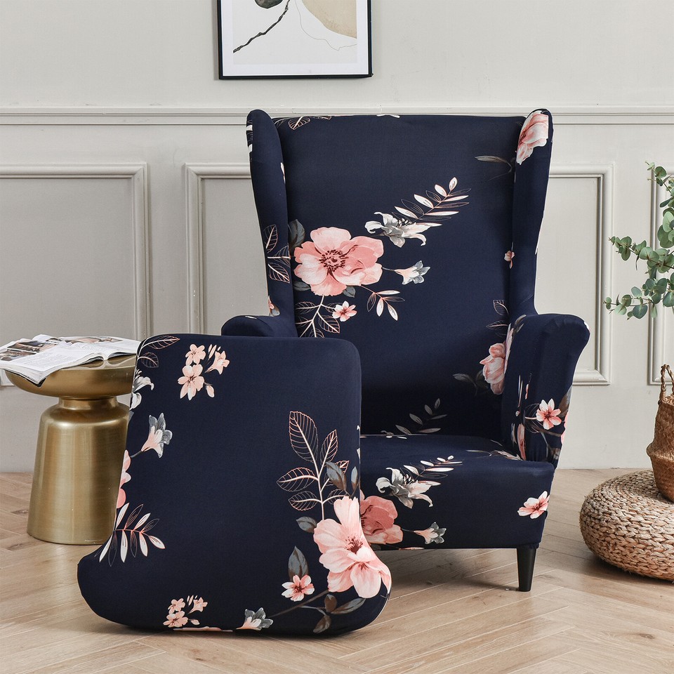 Wing Chair Cover Wing Chair Slipcovers 2 Piece, Wingback Armchair Sofa ...