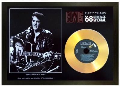 ELVIS PRESLEY '68 COMEBACK SPECIAL' 50TH ANNIVERSARY SIGNED PHOTOGRAPH ...