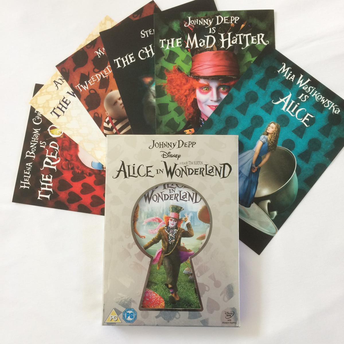 Alice In Wonderland Cards Tim Burton