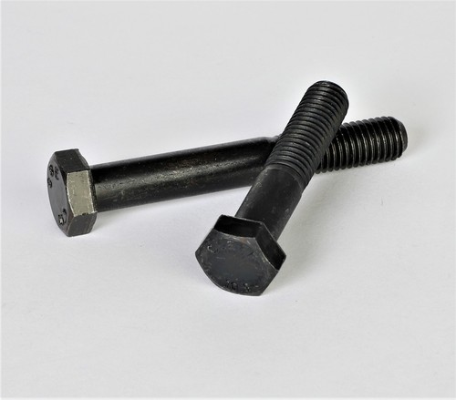 6-kant Schraube DIN 931 10.9 M8 oder M6 mit Schaft schwarz / blank | eBay