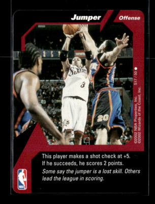 2002 NBA Showdown Strategy Jumper Offense Allen Iverson #S17 | eBay