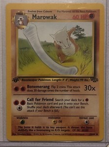 1999 Pokémon TCG Marowak 1st Edition Card #39/64 HTF!!! Rare!!! | eBay