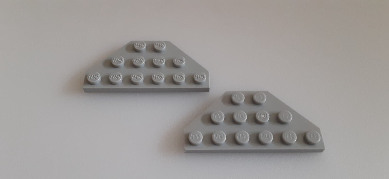 Lego Parts - Wedge, Plate 3x6 Cut Corners (#2419) - Light Bluish Gray ...