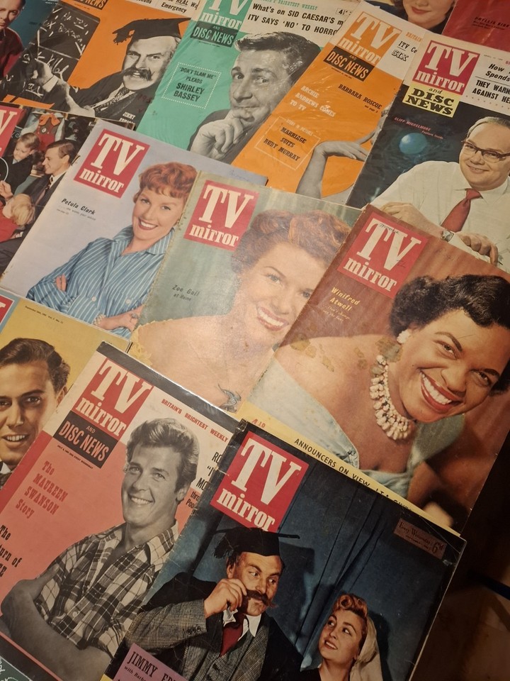 Job Lot 110 x Vintage TV MAGAZINES 1950s - 1980s Tv Times Radio Times ...