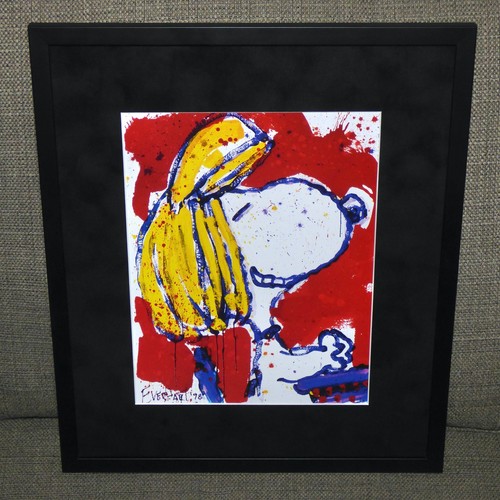 PEANUTS BY TOM EVERHART SNOOPY HE'S SO SEVENTIES AND BLONDE FRAMED ...