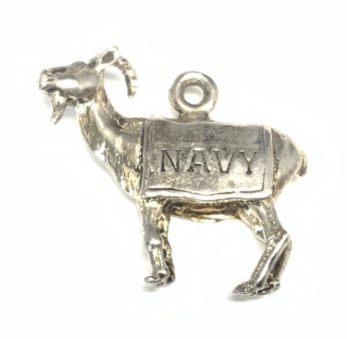 Sterling Silver 925 US Navy Mascot Goat Charm KA12 | eBay
