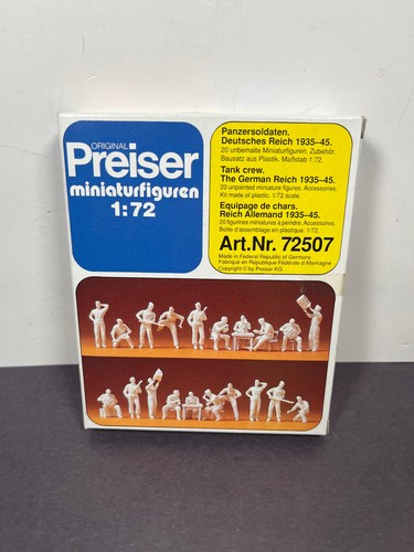 Preiser TANK CREW The German Reich 72507 1:72 Figure Model Kit SEALED ...