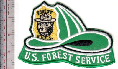 Smokey the Bear Forest Firefighter Helmet US Forest Service vel NO ...