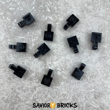 LEGO 1x1 Black Plate with Vertical Clip (10x) 408526 4550017 Brick ...