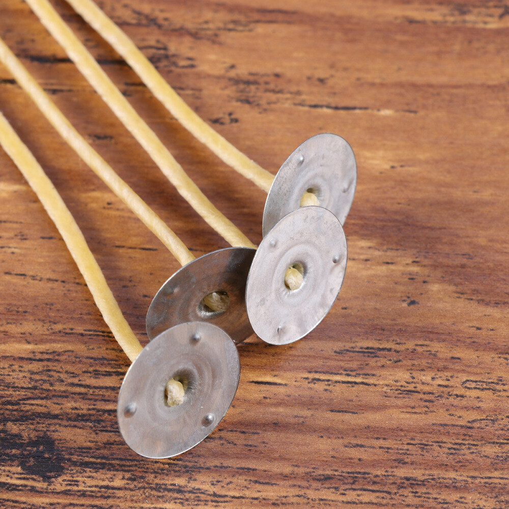 100 PCS Twine Beeswax Low Smoke Candle Wicks Centering Device Organic ...