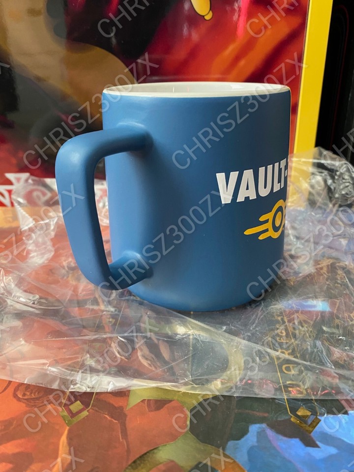 Fallout 33 Okey Dokey Blue Ceramic Mug Cup 12oz Figure /w Vault Tec ...