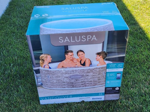 SaluSpa Vancouver REPLACEMENT AirJet Inflatable Hot Tub Only! 61x61x24 ...