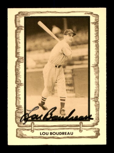 Lou Boudreau Autographed Signed 1980 Pacific Card #79 Cleveland Indians ...