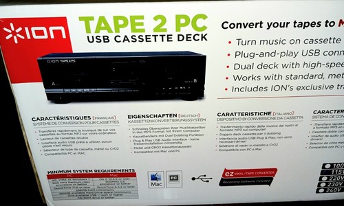 ION Tape2PC CassetteTape Player to Computer MP3 Converter | eBay