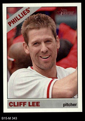 2015 Topps Heritage #343 Cliff Lee Phillies 8 - NM/MT | eBay