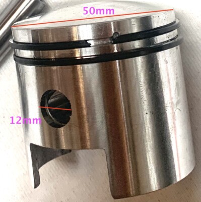 100cc 50mm piston w rings for Gas Motor Bike Engine 2-stroke YD100 12mm ...