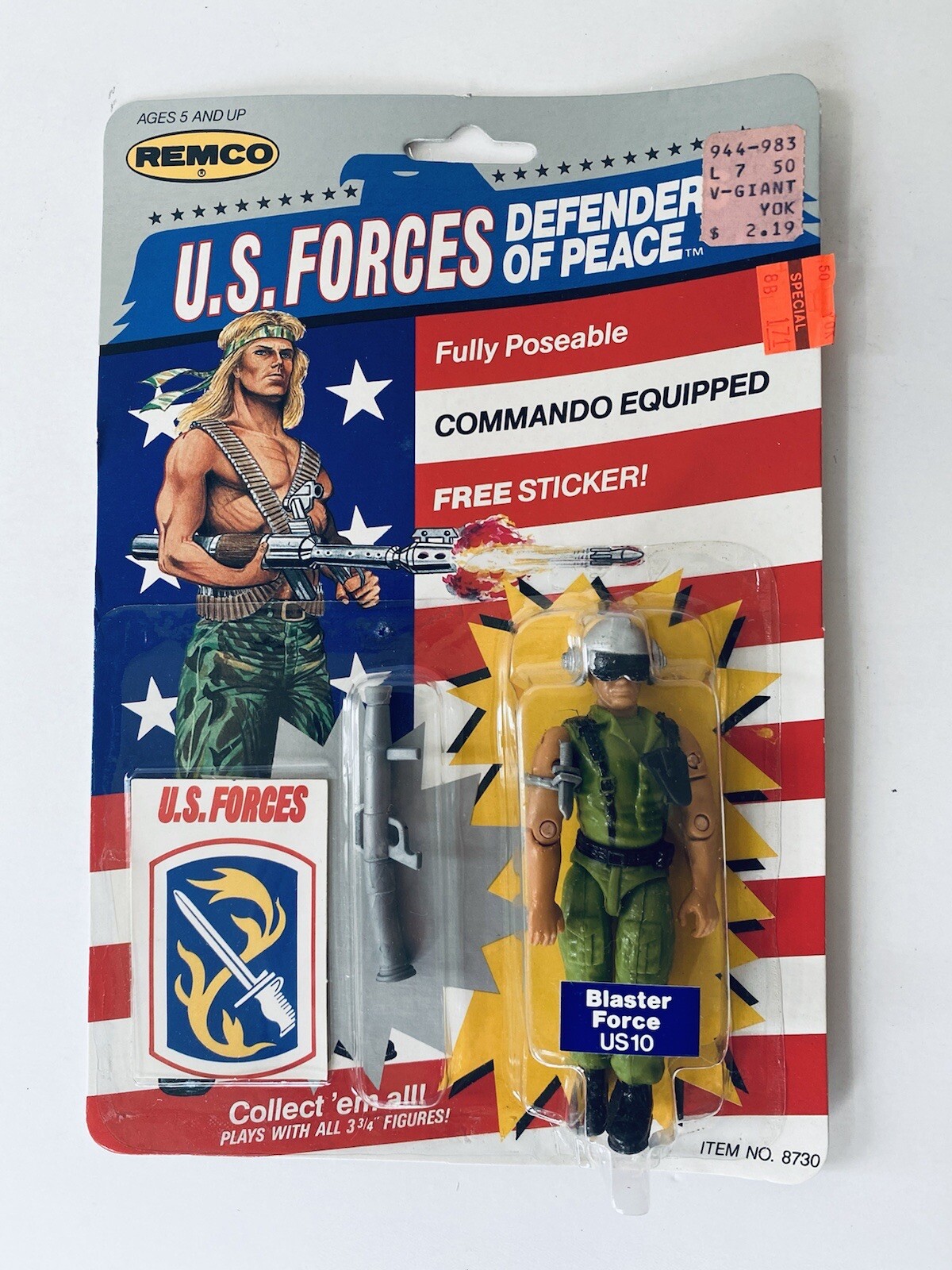 Vintage 1986 Remco US Forces Defenders of Peace - Blaster Force US 10 ...