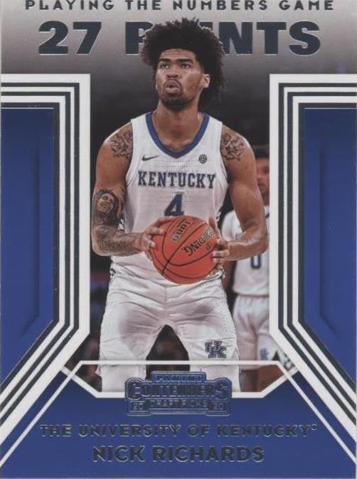 2020-21 Panini Contenders Draft Picks - Playing the Numbers Game Nick ...