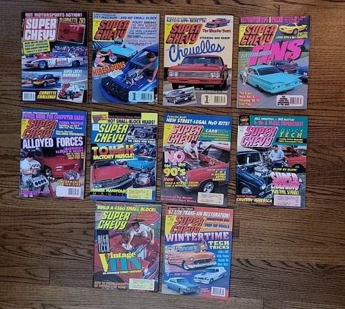 Lot of 10 80s 90s Super Chevy Magazines | eBay