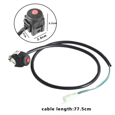 ELECTRIC START STARTER SWITCH PUSH BUTTON IGNITION for MOTORCYCLE DIRT ...