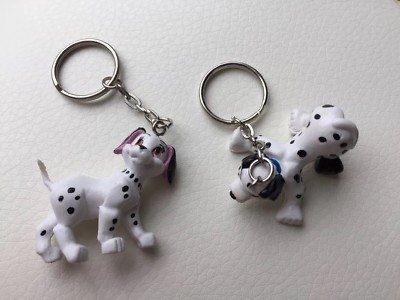 101 Dalmatians Classic Key Ring Keychain Dog Puppy Keyring - Set of 2 ...