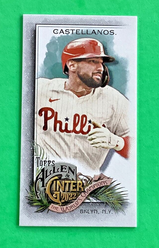 NICK CASTELLANOS . 2022 ALLEN & GINTER mini . BROOKLYN BACK . 23 /25 ...