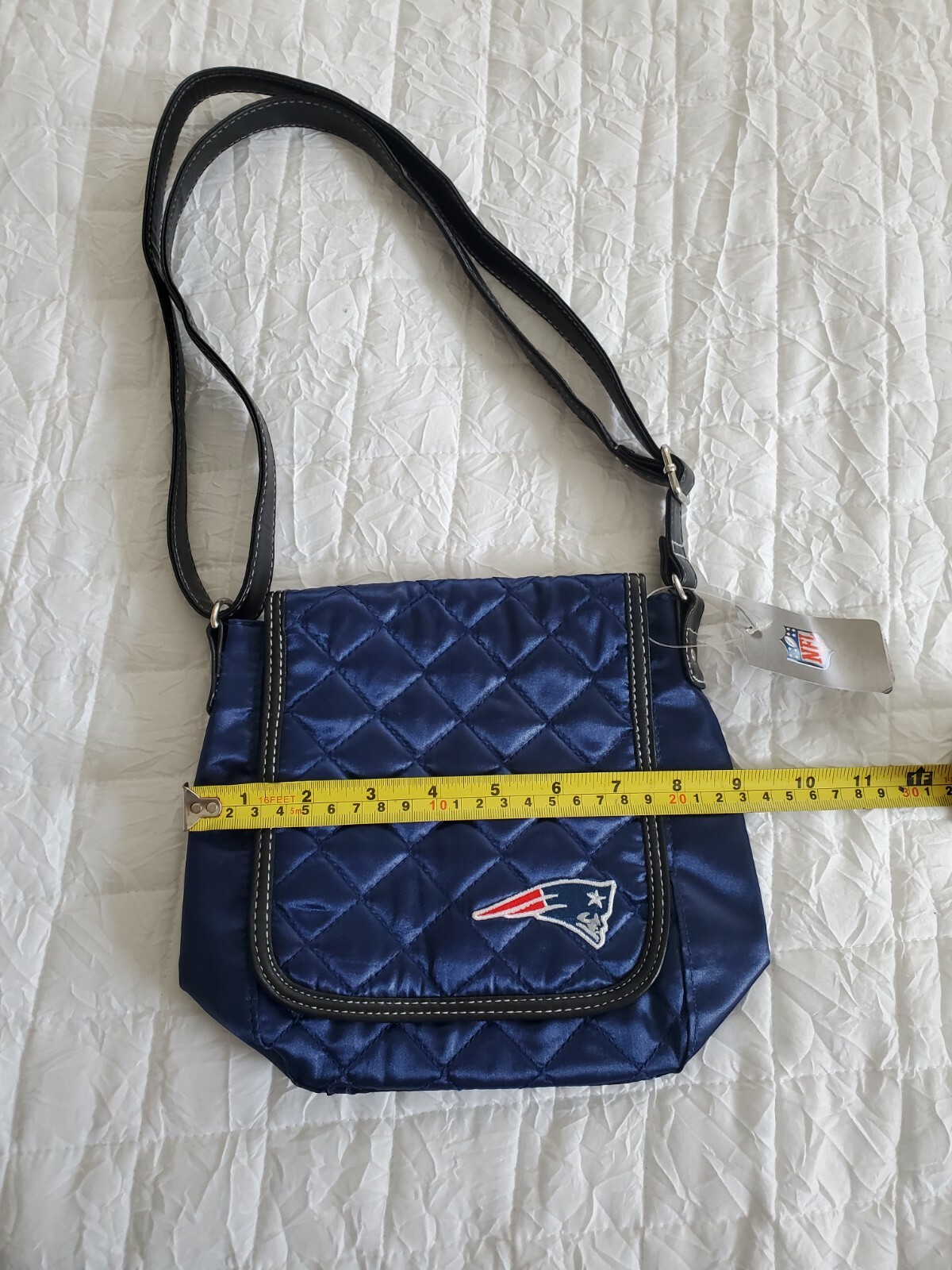 🏈 NWT NFL NEW ENGLAND PATRIOTS women's handbag purse, soft, button snap ...