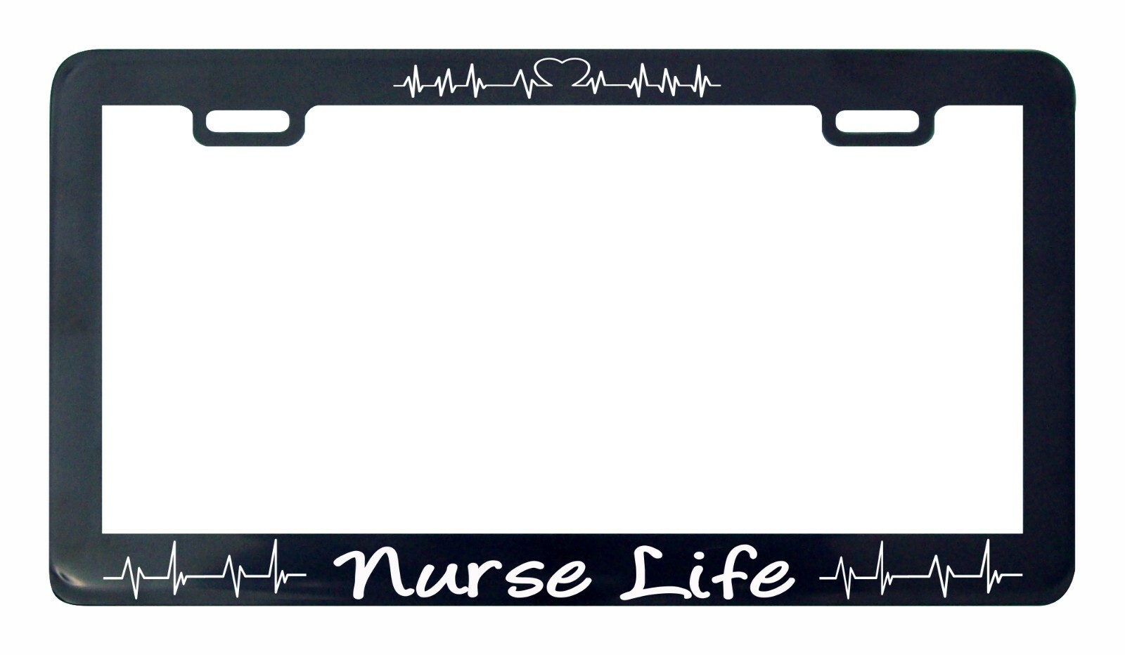 Nurse life heartbeat Nursing Love License plate frame holder tag | eBay