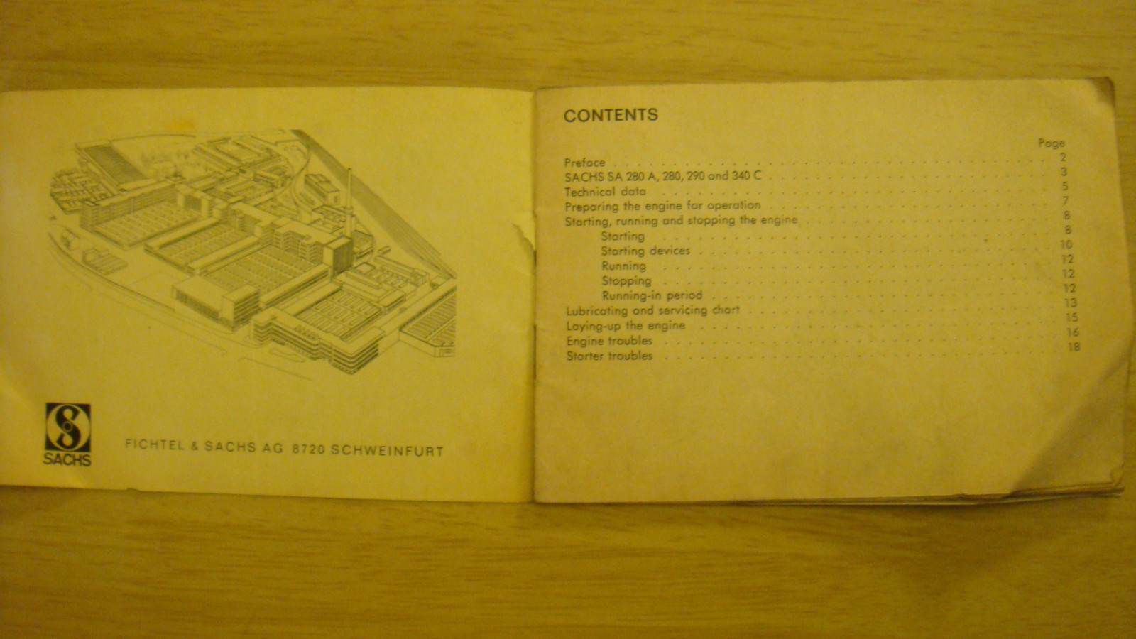 Sachs Snowmobile Engine SA280A/SA280/SA290/SA340C Manual #4054-21 E/6 ...