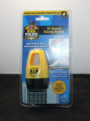ID Police Identity Protection Roller Stamp by BulbHead - Helps Stop ID ...